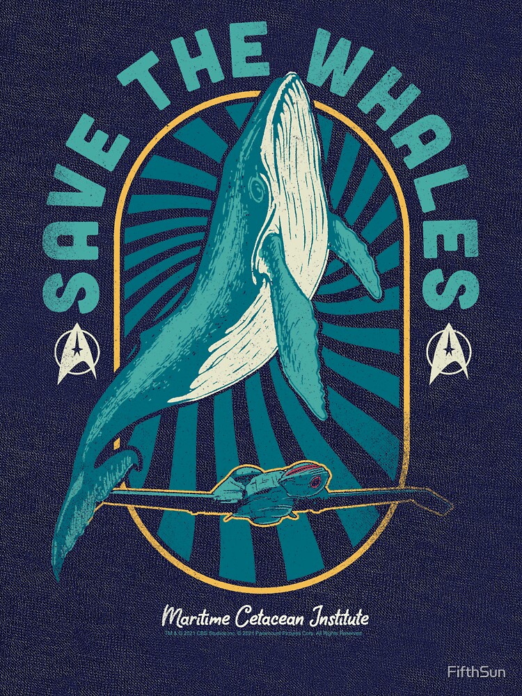 "Star Trek IV: The Voyage Home Save The Whales Logo" Tri-blend T-Shirt ...