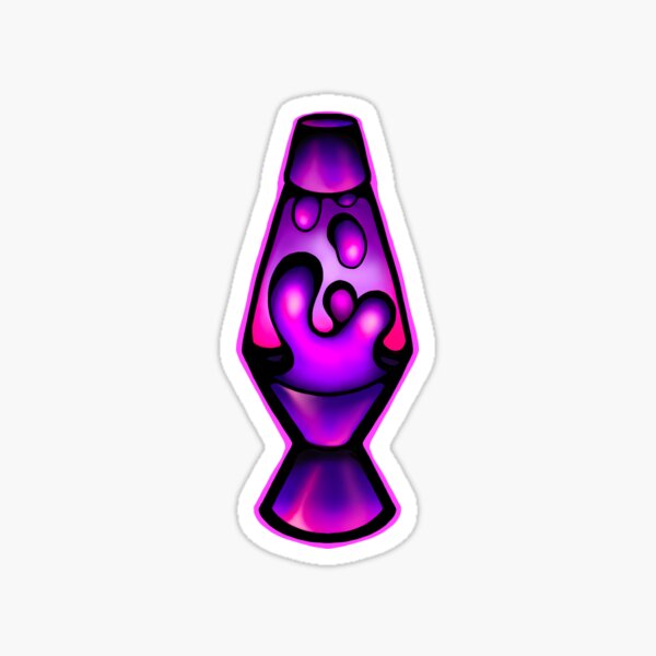 "Purple Lava Lamp" Sticker for Sale by kimbycraft | Redbubble