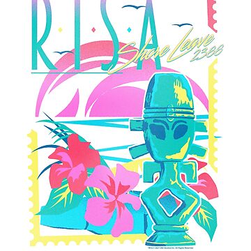 "Star Trek: The Next Generation Risa Shore Retro Tourist Poster ...