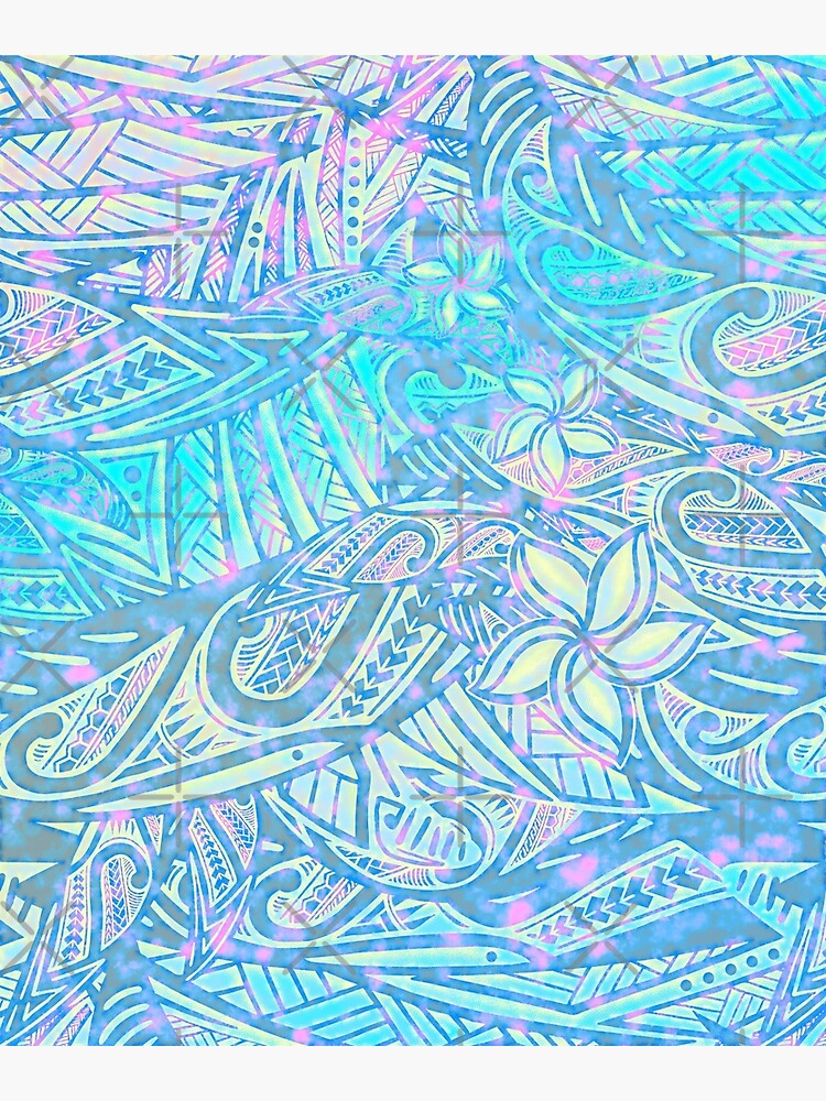 "Blue Ocean - Hawaiian - Samoan - Polynesian Tribal Threads 4427" Art ...