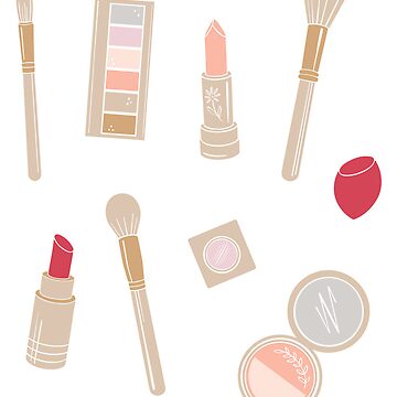 "Glam Makeup Stickers" Sticker for Sale by SarahDCreative | Redbubble