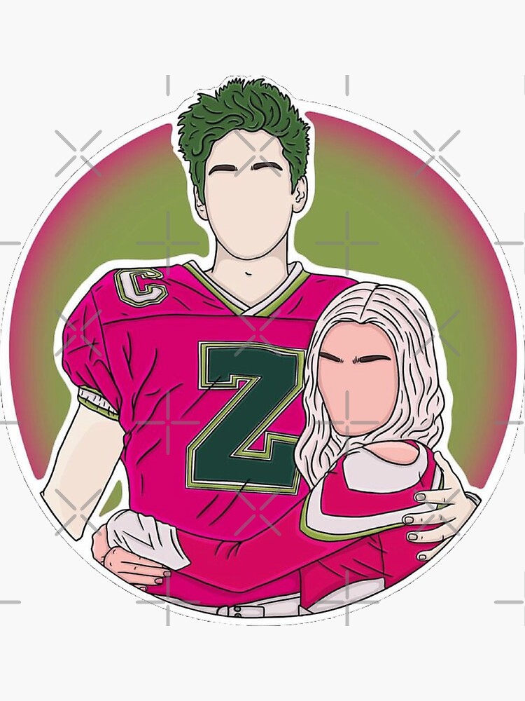 "addison and zed zombies " Sticker for Sale by clio28 | Redbubble