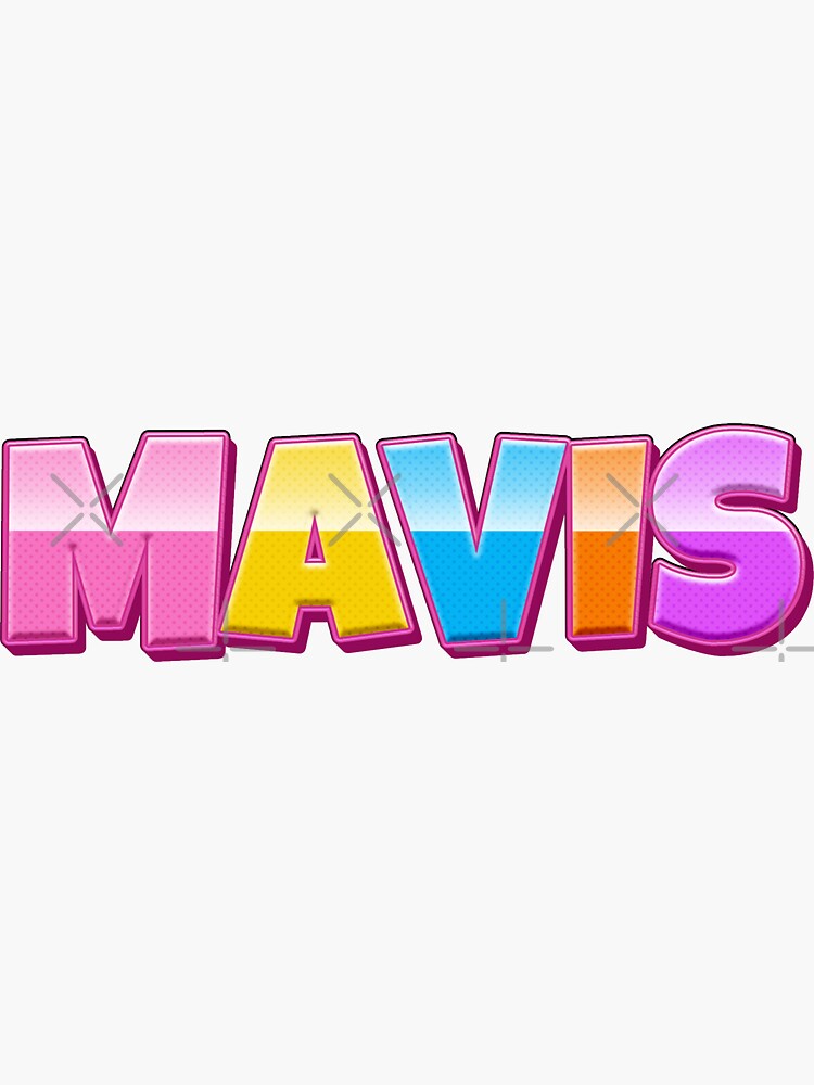 "Craft Mavis Name Label" Sticker for Sale by NafilNafiz | Redbubble