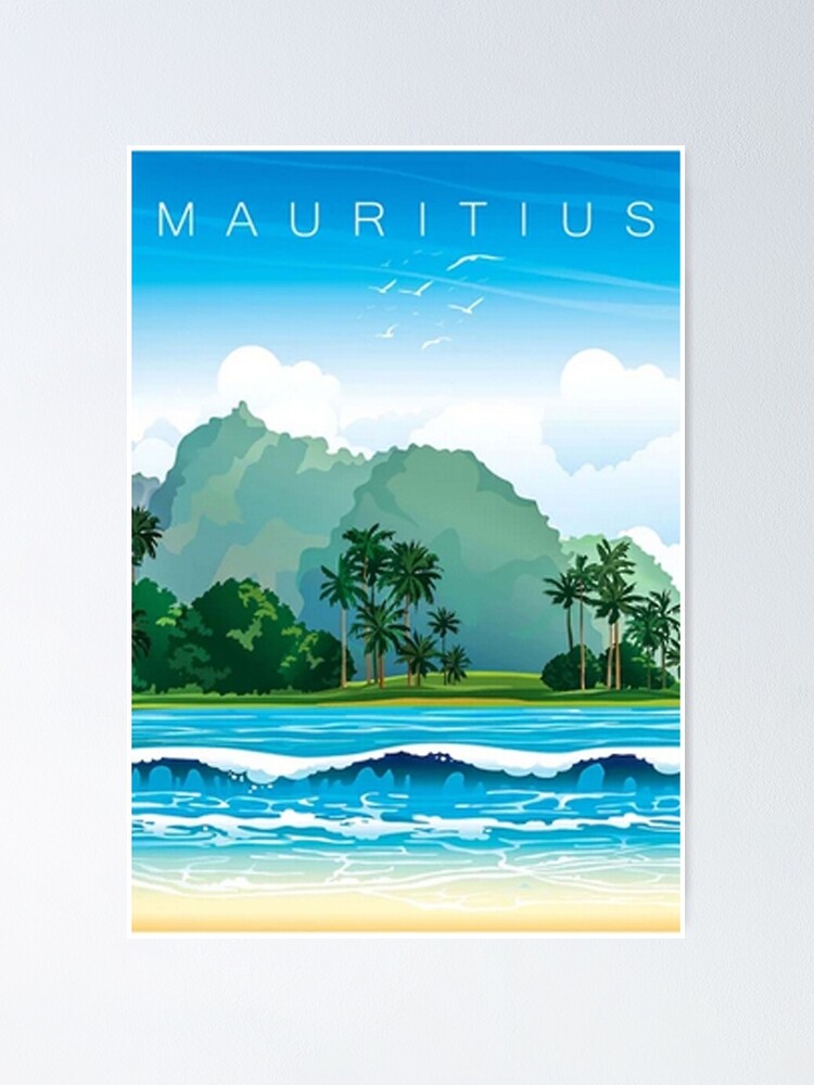 "Mauritius Poster" Poster for Sale by patriciaranlon | Redbubble