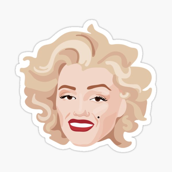 "Marilyn Monroe" Sticker by MineEyes | Redbubble