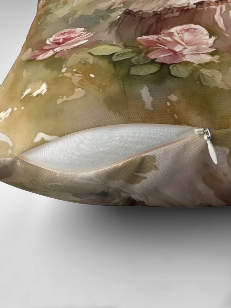 "Victorian Lady Rose Garden" Pillow for Sale by MedusaPrintArt | Redbubble