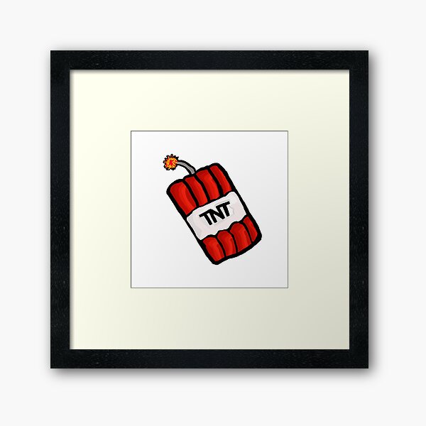 "Cartoon TNT" Framed Art Print for Sale by TJFdesigns | Redbubble