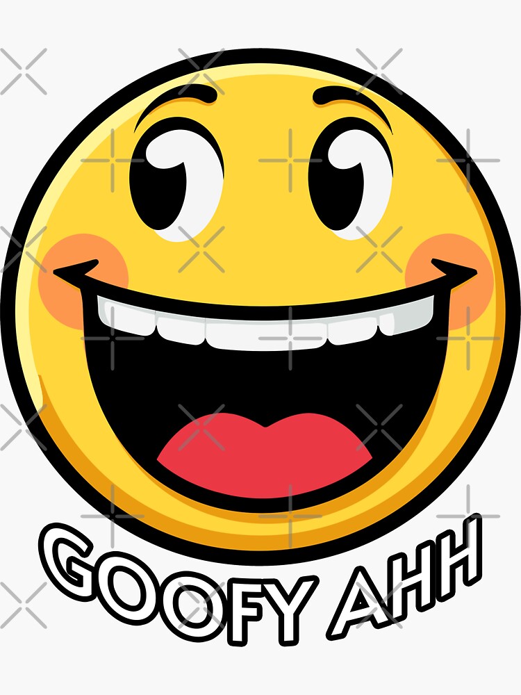 "Goofy Ahh : Emoji Smiles Galore" Sticker for Sale by Artwyz | Redbubble