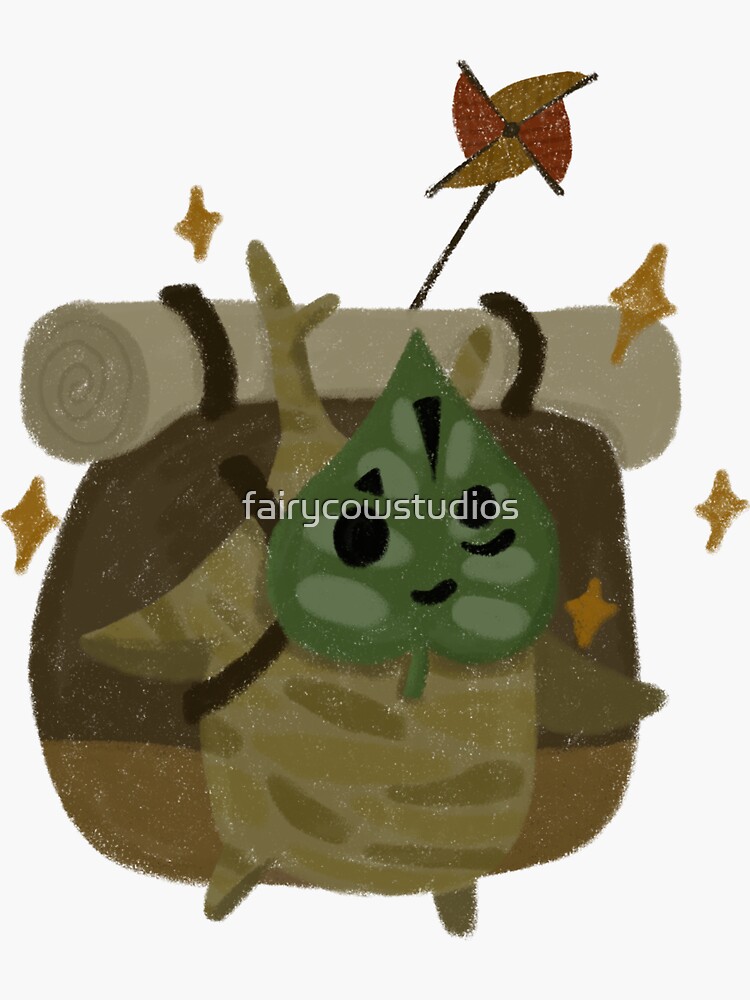 "Travelling Korok" Sticker for Sale by fairycowstudios | Redbubble