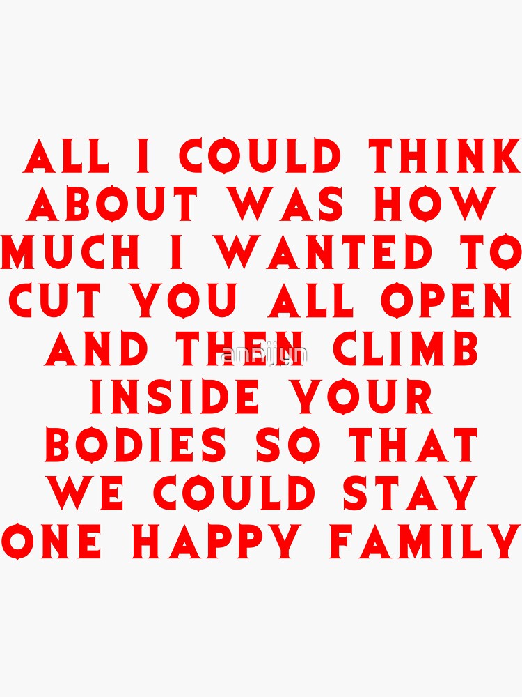 "Happy Family - Evil Dead Rise" Sticker for Sale by annijyn | Redbubble