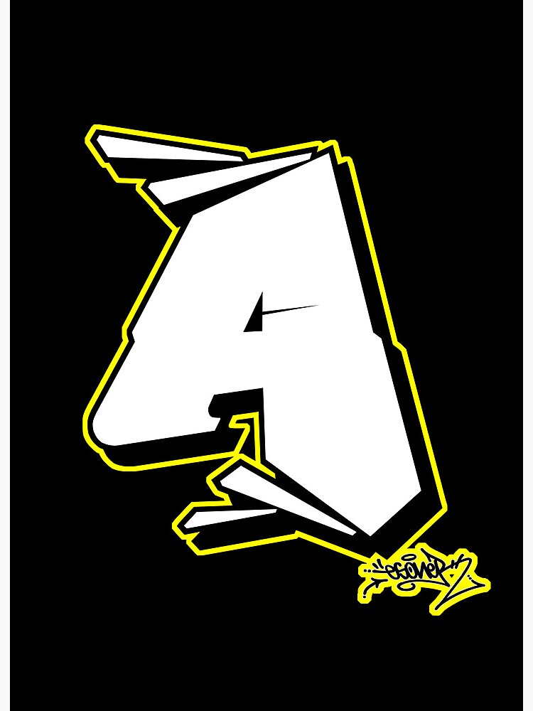 "LETTER A BY ESONE URBAN GRAFFITI STREET STYLE " Art Board Print for ...