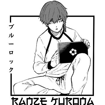 "Blue Lock In Japanese - Ranze Kurona" Sticker for Sale by yoku-mieru ...