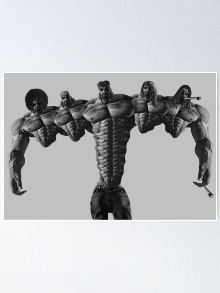 "GigaChad meme" Poster for Sale by tttatia | Redbubble