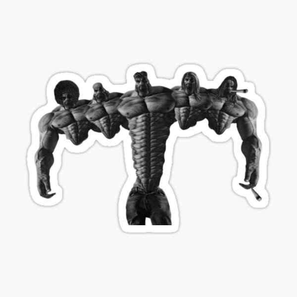 "GigaChad meme" Sticker for Sale by tttatia | Redbubble