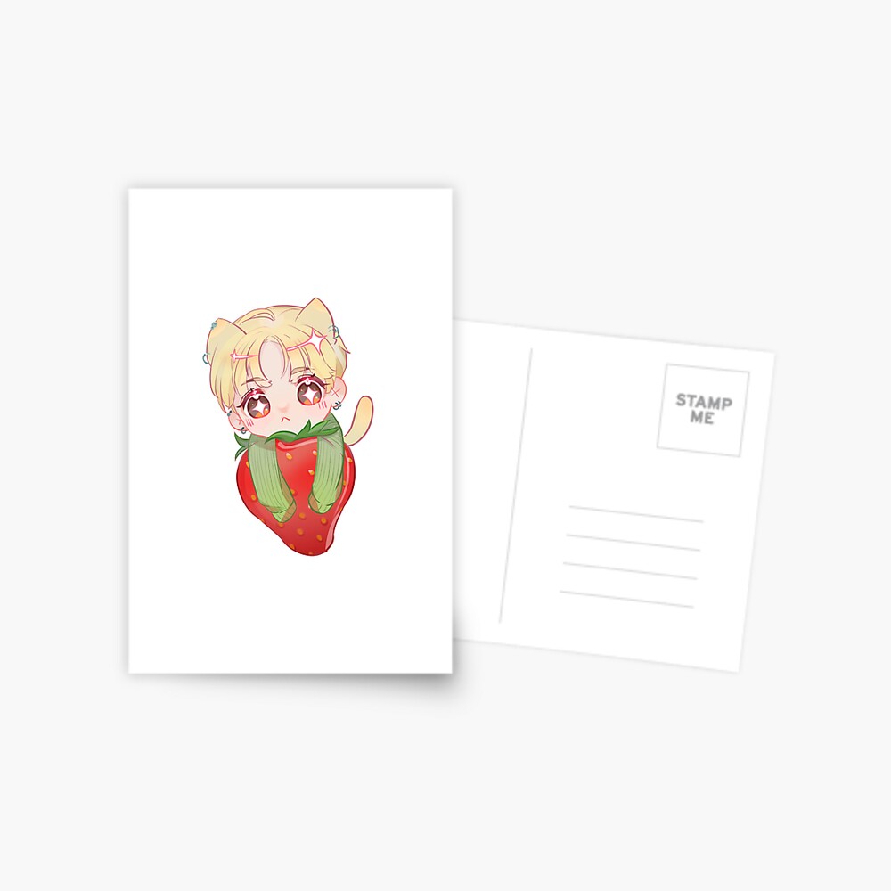"Strawberry Cat Ricky ZB1 Chibi" Sticker for Sale by nchankk1004 ...