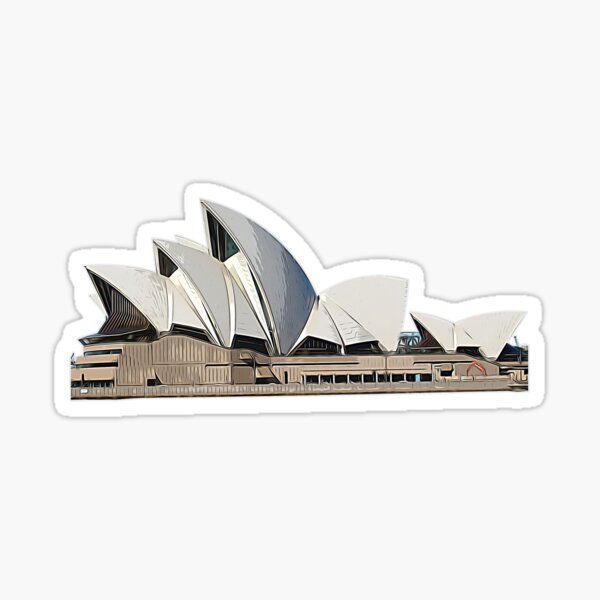 "Sydney Opera House" Sticker for Sale by felicioporto | Redbubble