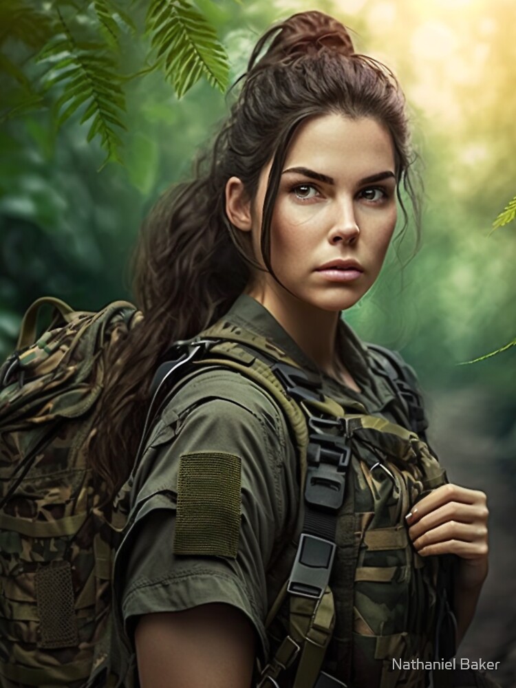 "Special Forces Jungle Girl" Sticker for Sale by Nate321 | Redbubble