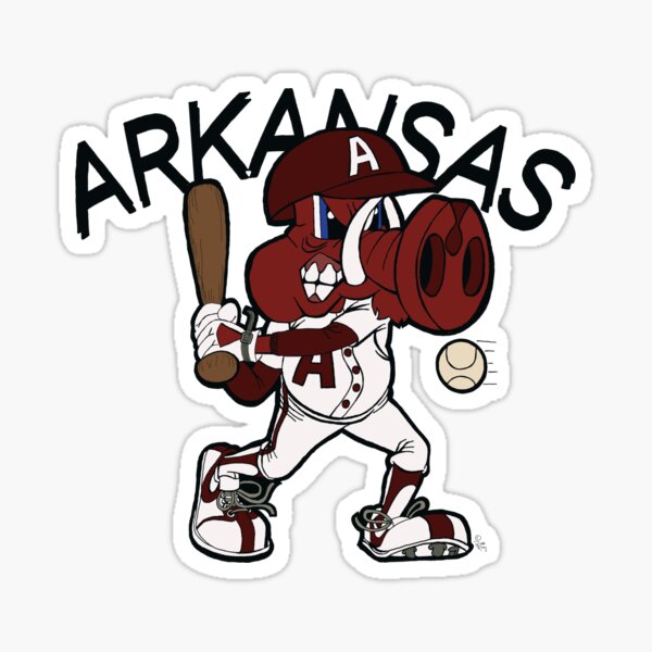 "Razorback Big Red character" Sticker for Sale by RayRaysX2 | Redbubble