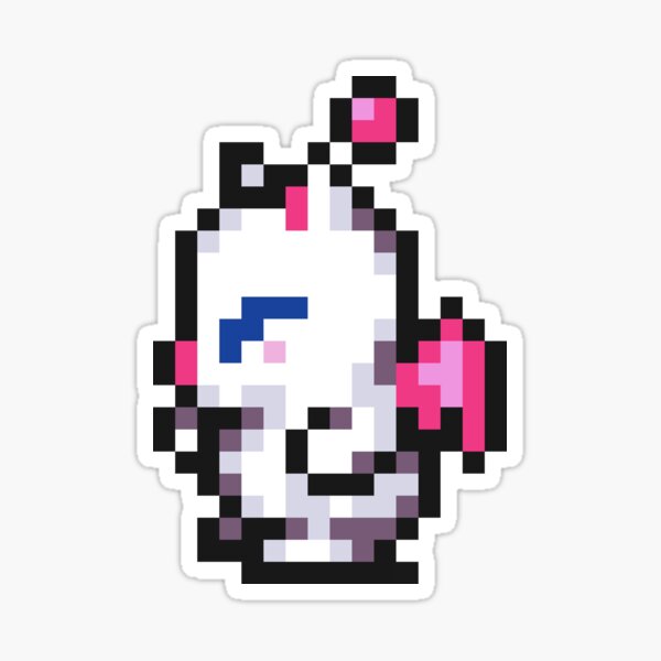 "16-Bit Moogle" Sticker for Sale by hunterblue1378 | Redbubble