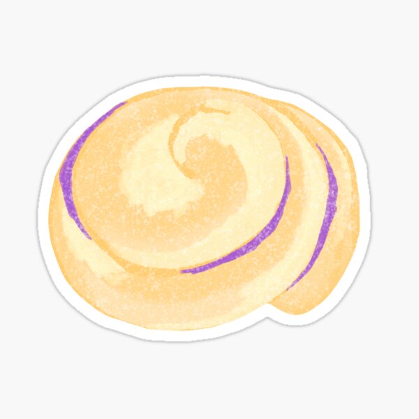 "Filipino Dessert Ube Ensaymada" Sticker for Sale by NoreenDesigns ...