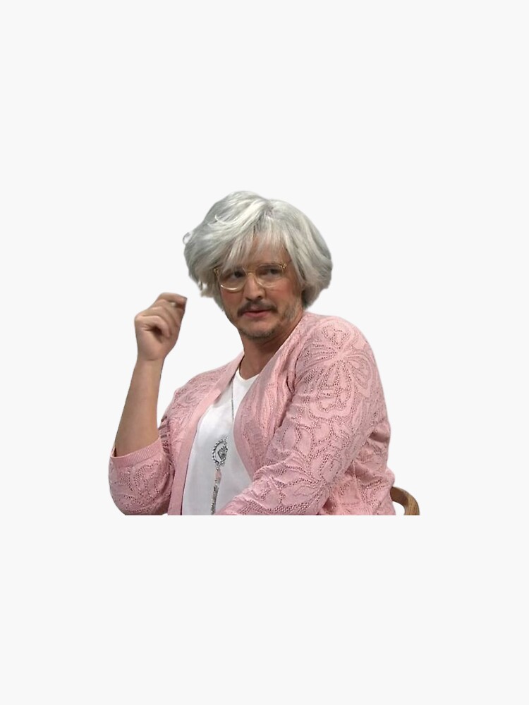"pedro pascal mom" Sticker for Sale by charlieseel | Redbubble