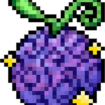 "One Piece Luffy Devil Fruit Pixel Art (Gomu Gomu)" Sticker for Sale by ...