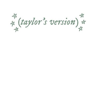 "taylor’s version" Sticker for Sale by madsthebookw0rm | Redbubble
