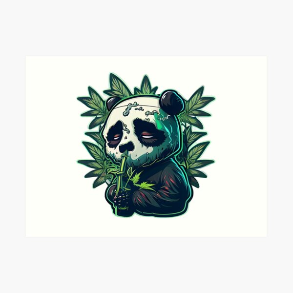 "cute panda smoking weed" Art Print for Sale by futuresimo04 | Redbubble