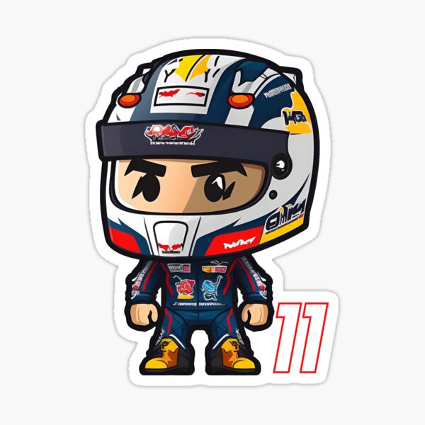 Pegatina for Sale con la obra «Sergio Pérez: ¡El Maverick mexicano ...