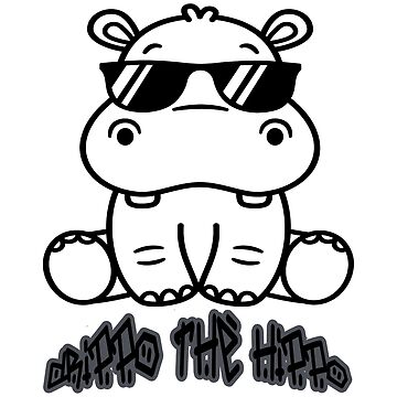 "DRIPPO THE HIPPO " Sticker for Sale by BRIAN PIERRE-ALEXANDER | Redbubble