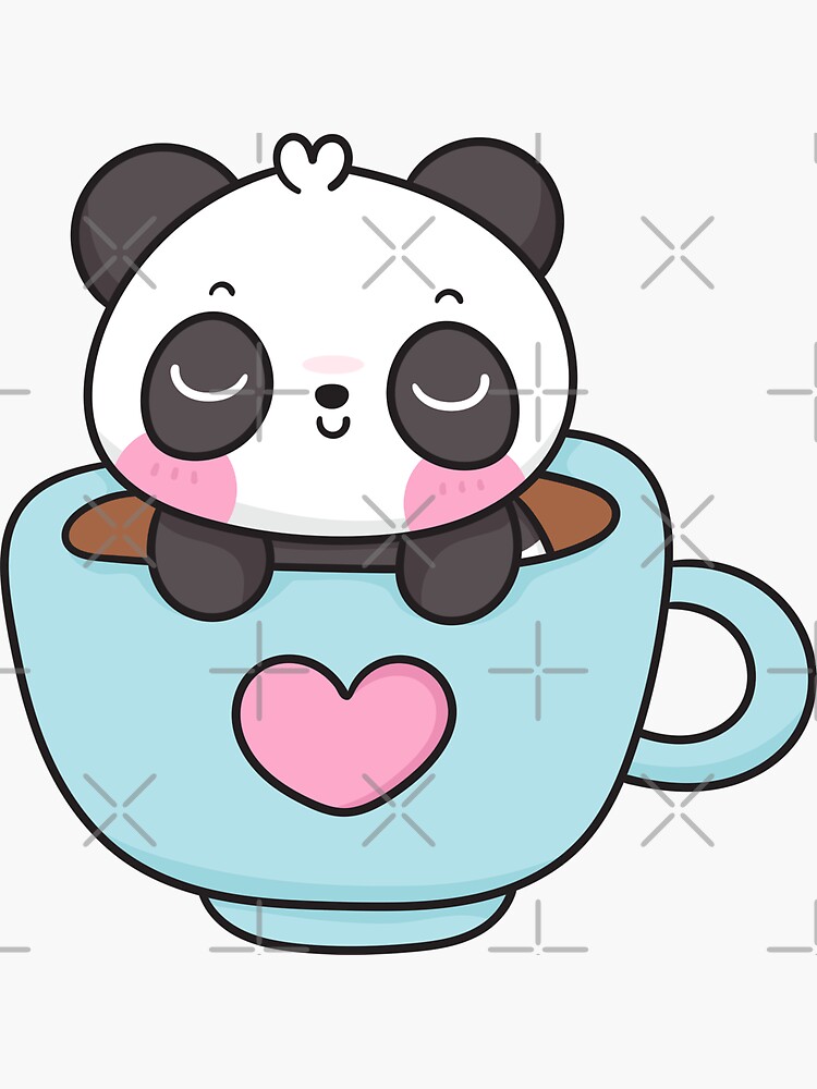 "Adorable Panda Emoji" Sticker for Sale by -Kaori | Redbubble