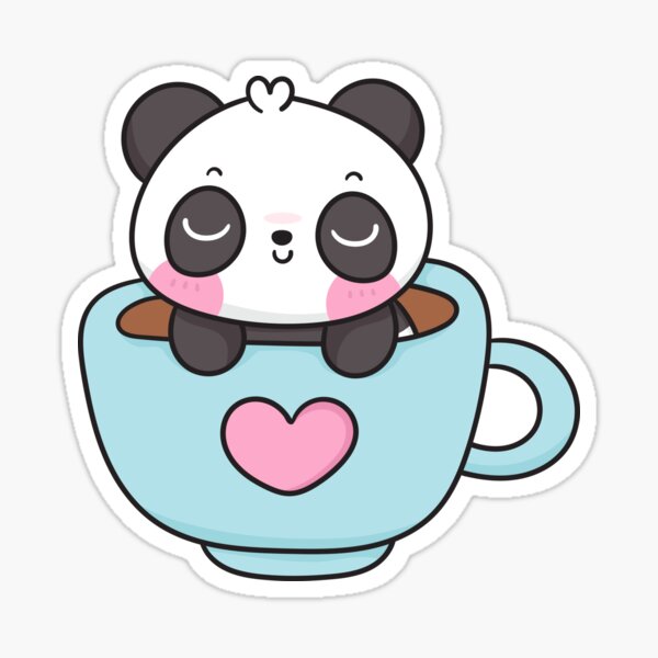 "Adorable Panda Emoji" Sticker for Sale by -Kaori | Redbubble