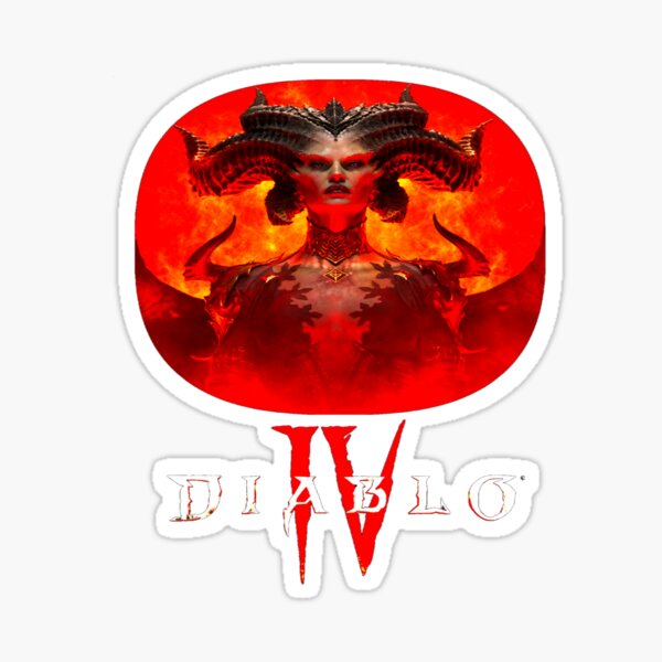 "Diablo 4 - Diablo IV - diablo 4 lilith - Lilith - diablo game" Sticker ...