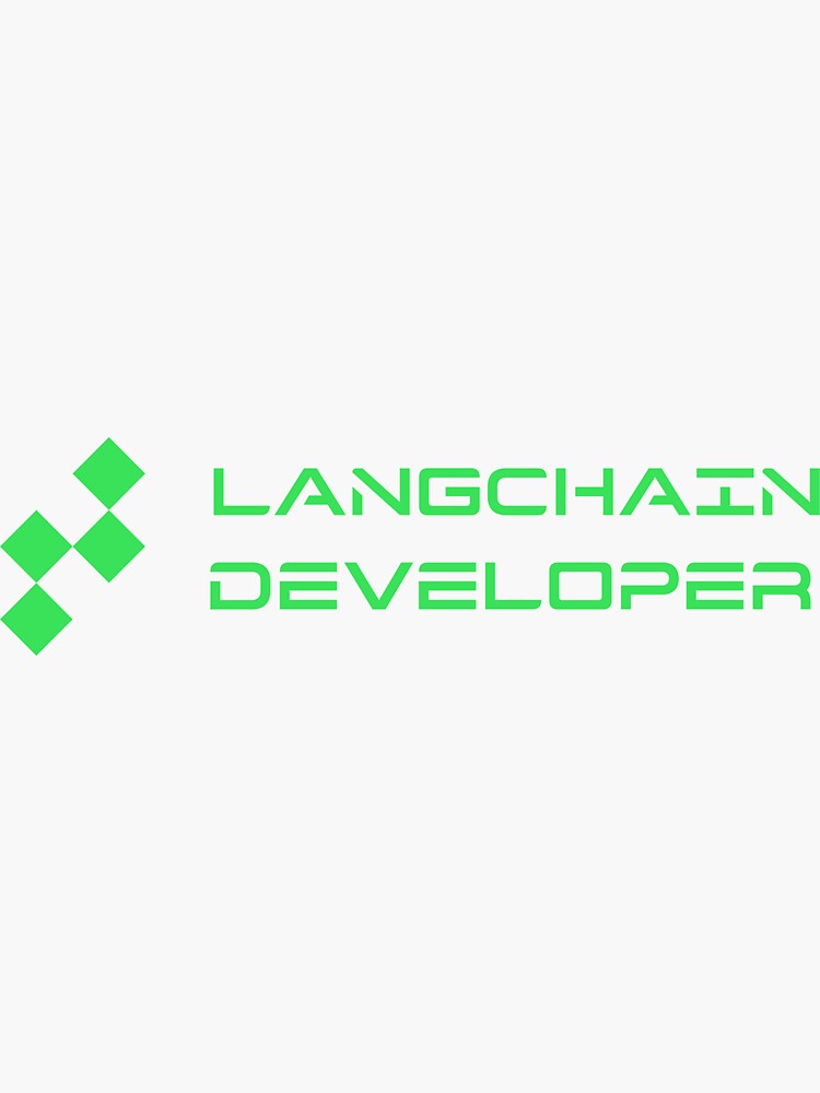"Langchain Developer, Prompt Engineer" Sticker for Sale by ...