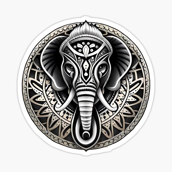 "Filipino style tattoo art of an Elephant " Sticker for Sale by robro31 ...