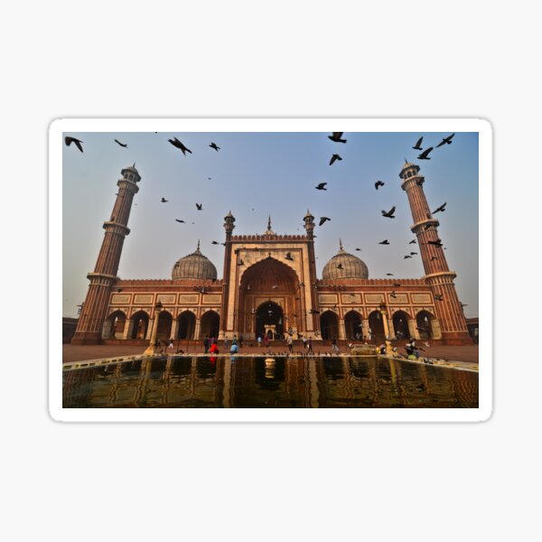"Early Morning in the Jama Masjid" Sticker for Sale by Pedro-Carrilho ...