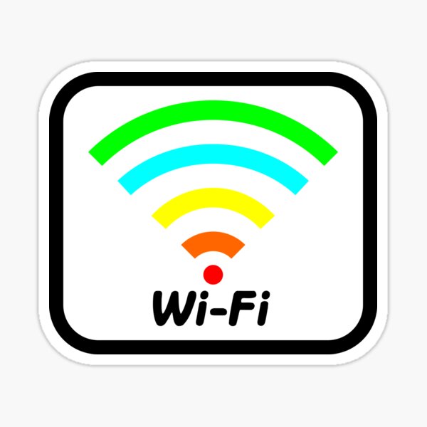 "Icon WiFi" Sticker for Sale by WSShopArt21 | Redbubble
