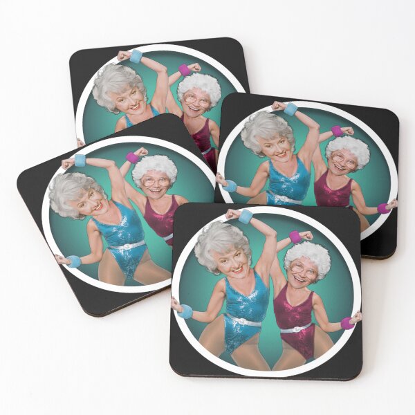"Golden Girls Workout" Coasters (Set of 4) for Sale by IndecentDesigns ...