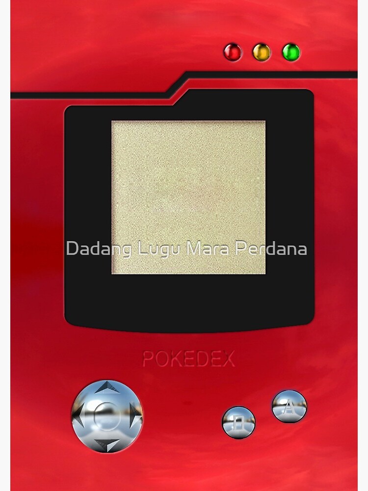 "red retro pokedex" Spiral Notebook for Sale by dezigner007 | Redbubble