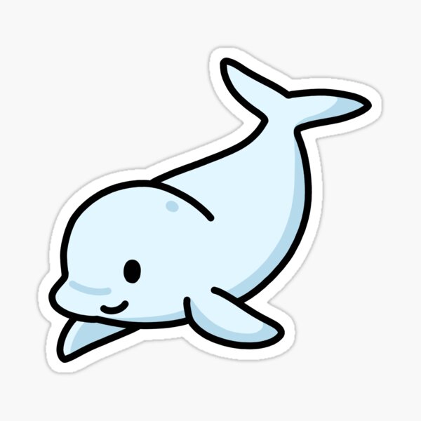 "Beluga" Sticker for Sale by littlemandyart | Redbubble