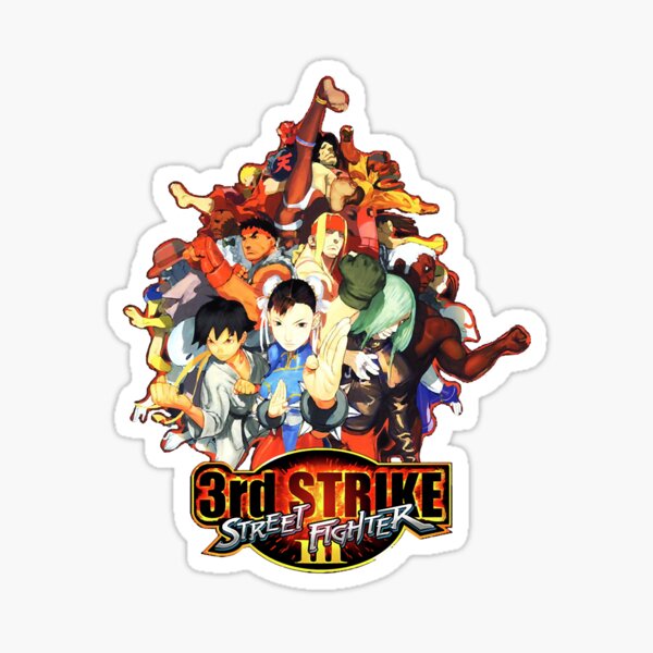 "SF 3rd Strike " Sticker for Sale by Joseollard | Redbubble