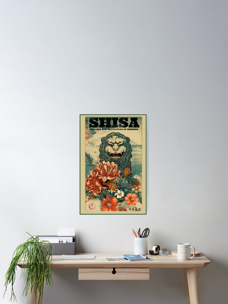 "Shisa Dragons of Okinawa" Poster for Sale by OkiTog | Redbubble