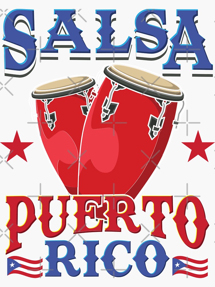 "Salsa Puerto Rico" Sticker for Sale by Sandra78 | Redbubble