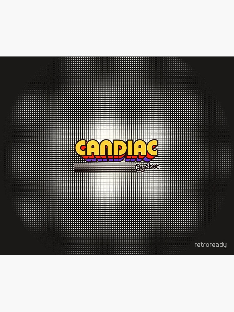 "Candiac, Québec | Retro Stripes" Poster by retroready | Redbubble