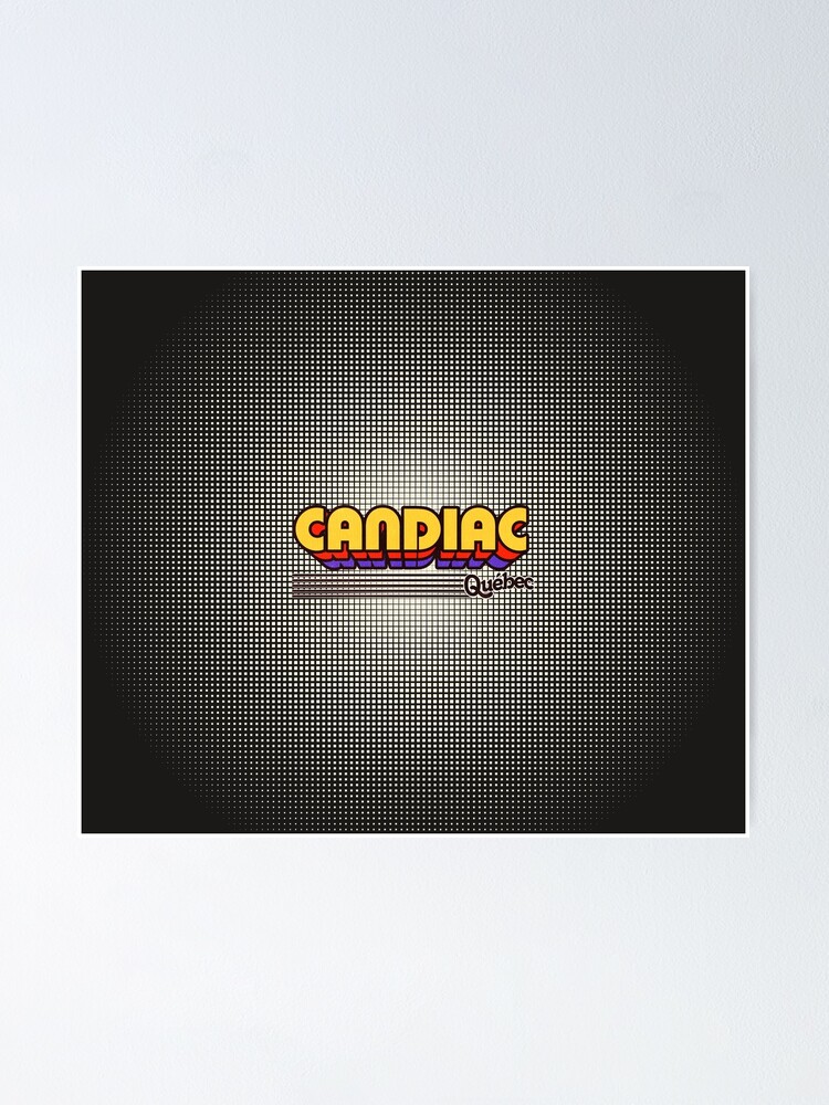 "Candiac, Québec | Retro Stripes" Poster by retroready | Redbubble