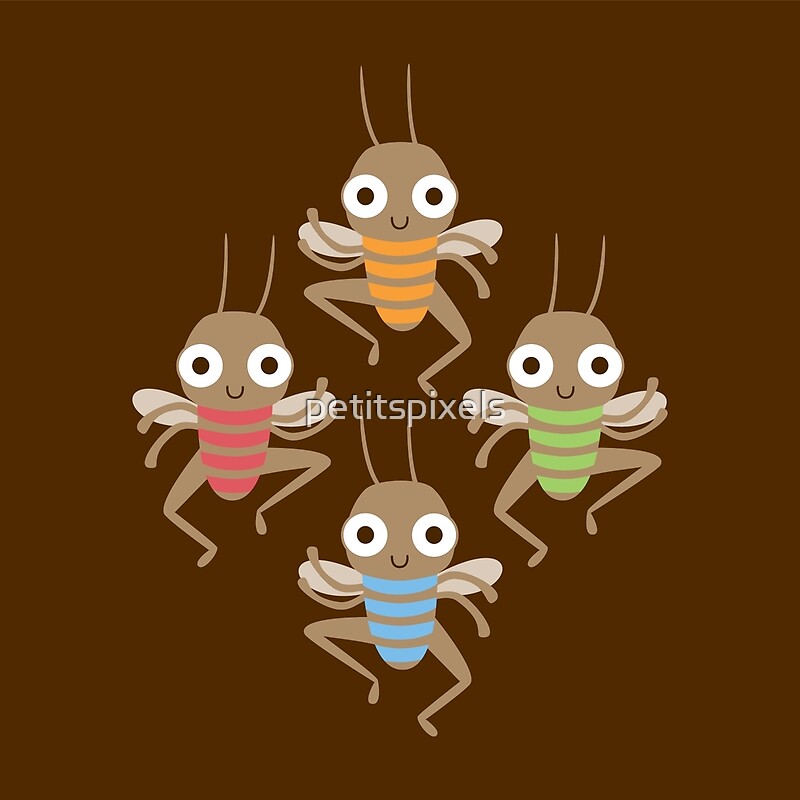 "Dancing crickets" by petitspixels | Redbubble