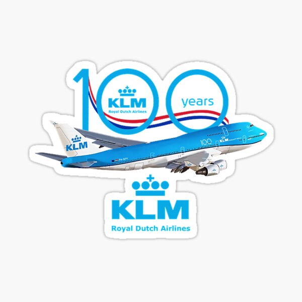 "100 Years Boeing 747 Klm Royal Dutch Airlines T" Sticker for Sale by ...