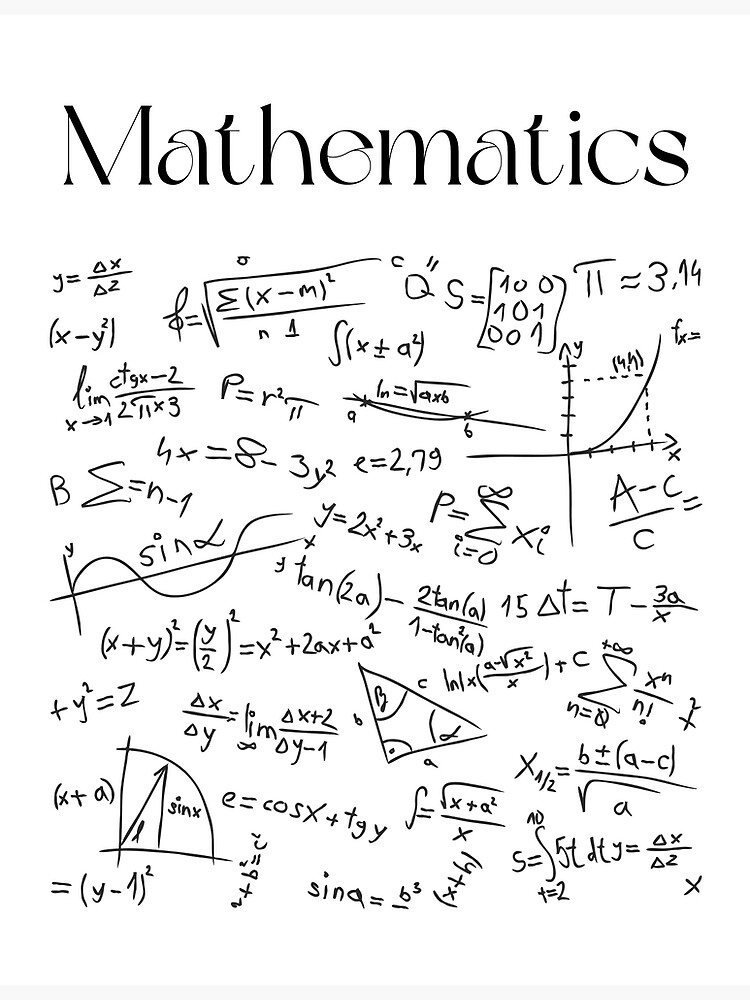 the map of mathematics Premium Matte Vertical Poster sold by Arun Kumar ...