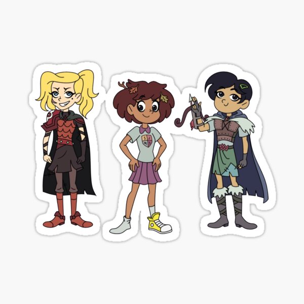 "Amphibia girls in The Owl House style " Sticker for Sale by ...