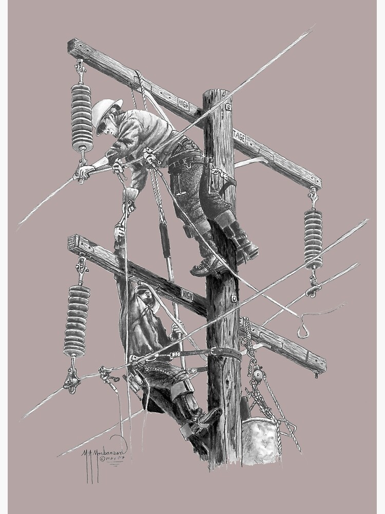Lineman Artwork Lineman Silhouette With Philippians 4:13 Banner